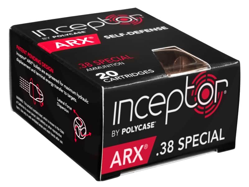 PolyCase Inceptor ARX Ammunition in .38 Special - ArmsVault